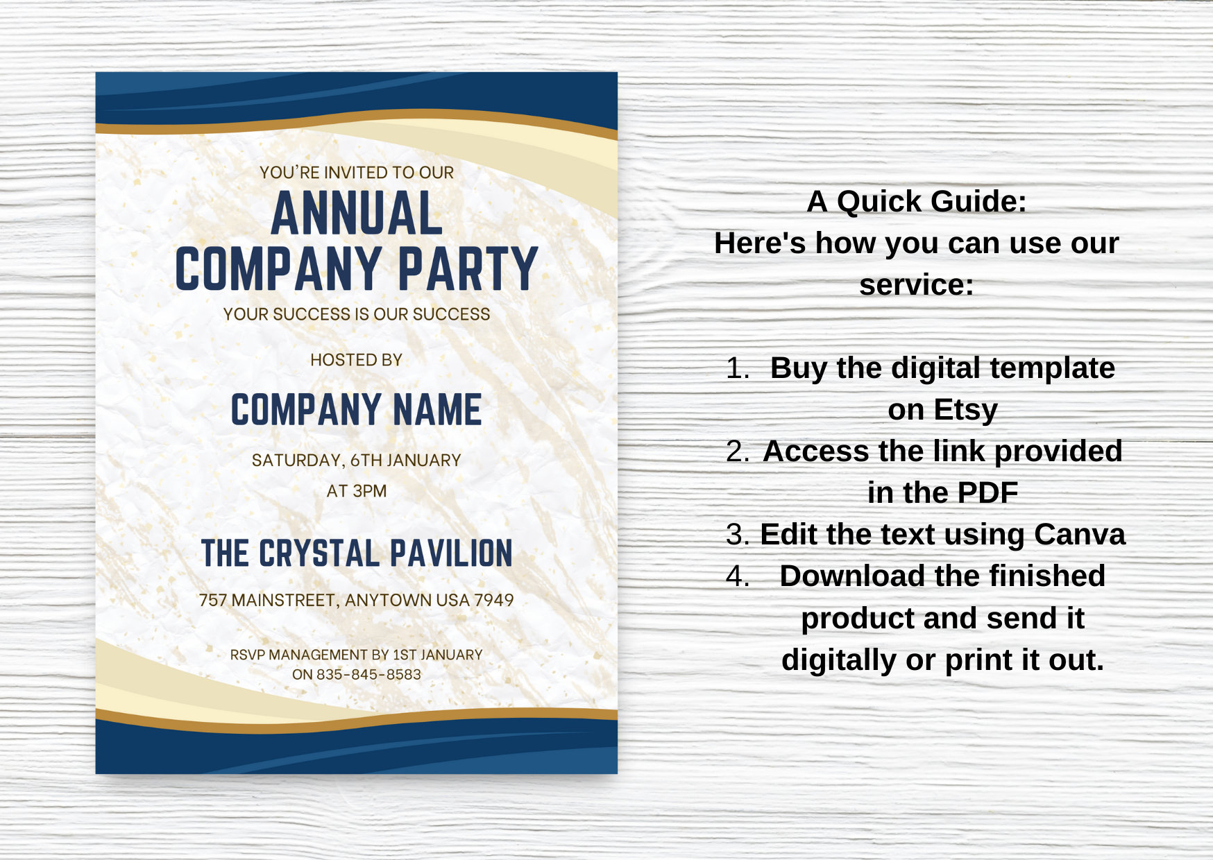 Annual Company Party Invitation Grateful for You Invitation Staff Work ...