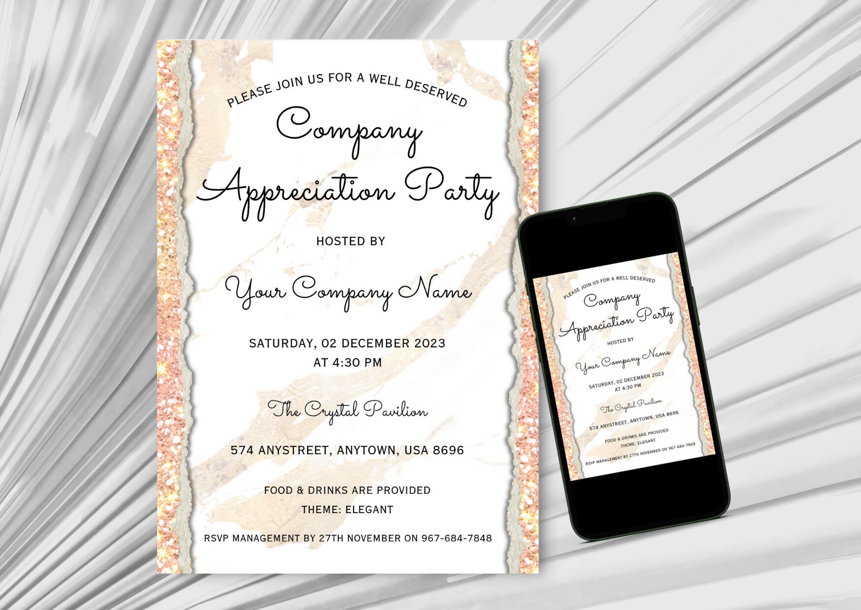 Modern Client Appreciation Invitation, Grateful for You Invitation ...