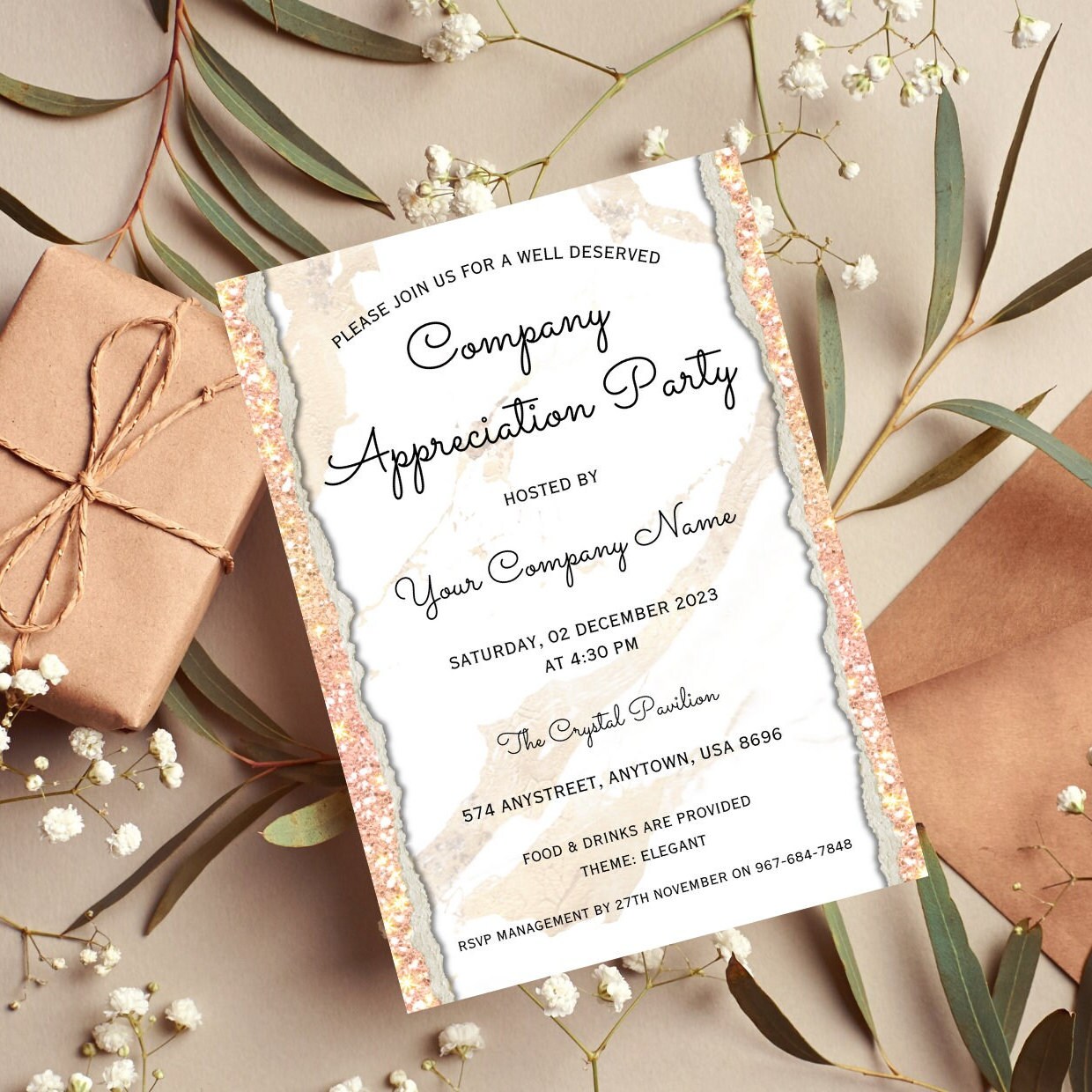 Modern Client Appreciation Invitation, Grateful for You Invitation ...