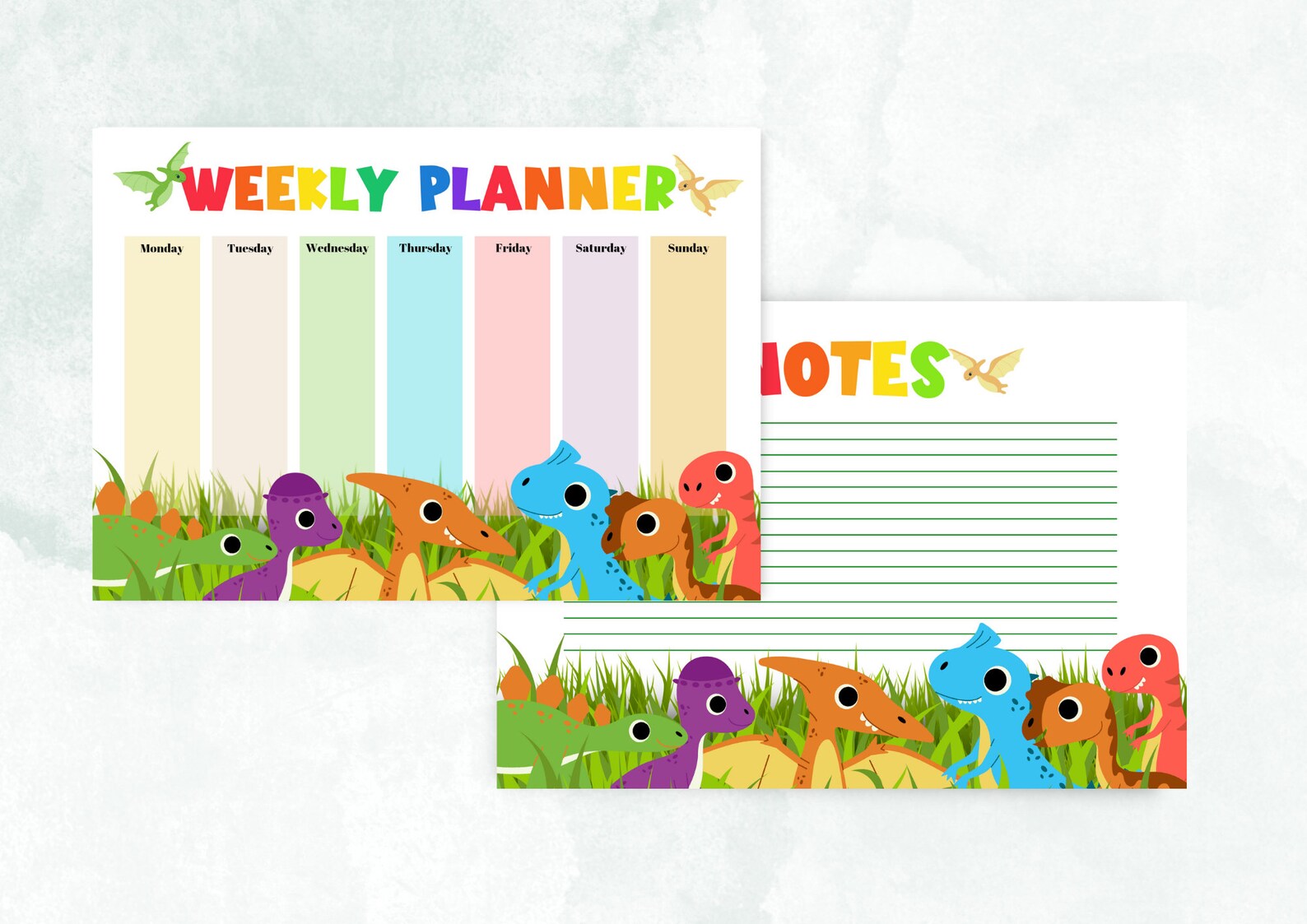 Kids Weekly Planner Printable Weekly Schedule Kids Weekly - Etsy