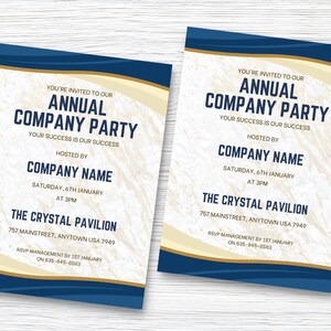 Annual Company Party Invitation Grateful for You Invitation Staff Work ...