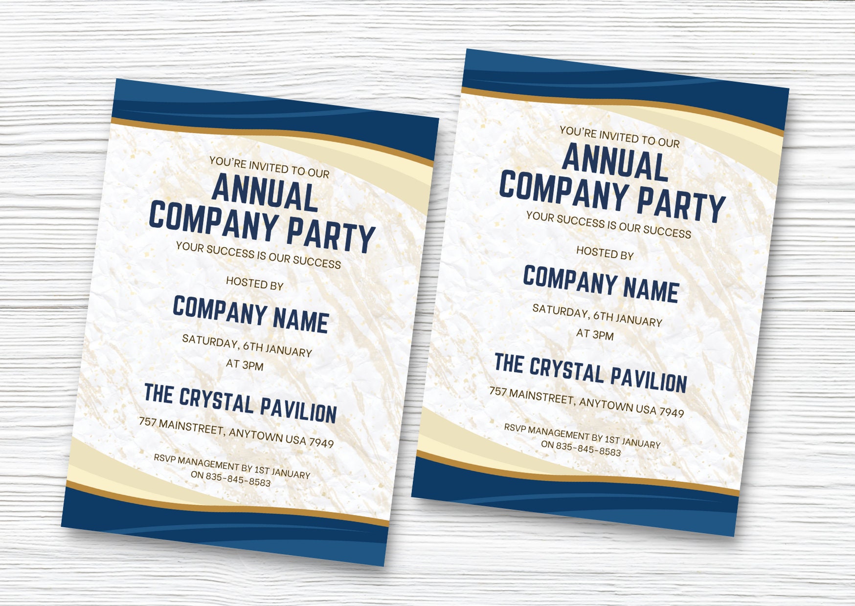 Annual Company Party Invitation Grateful for You Invitation Staff Work ...