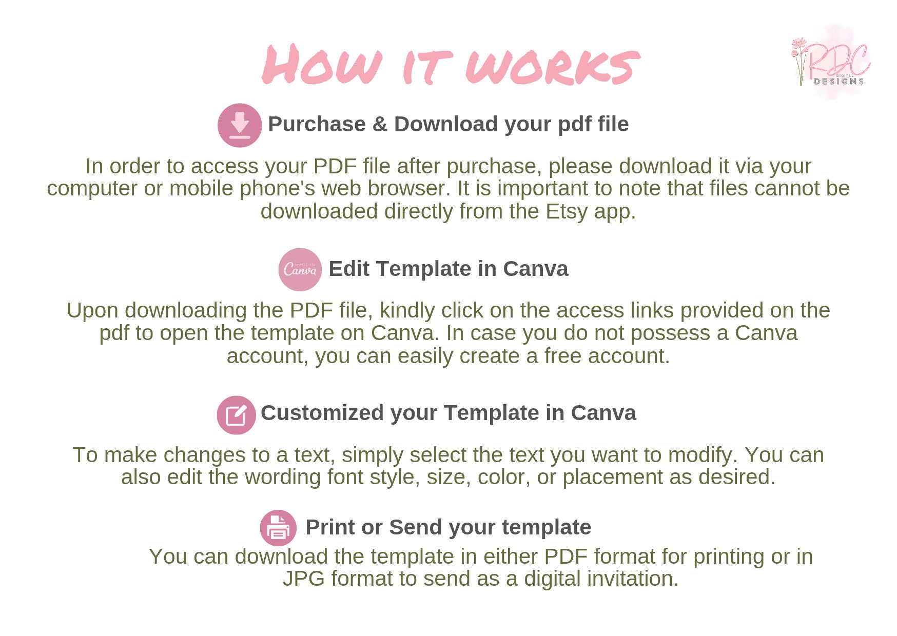 Editable Wildflower Birthday Invitation: Floral Garden Party (digital ...