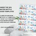 Editable Under the Sea Water Bottle Label: Ocean Party Sticker (digital ...