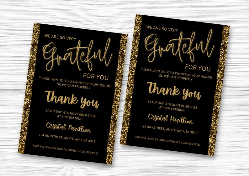 Modern Client Appreciation Invitation Grateful for You Invite Staff ...
