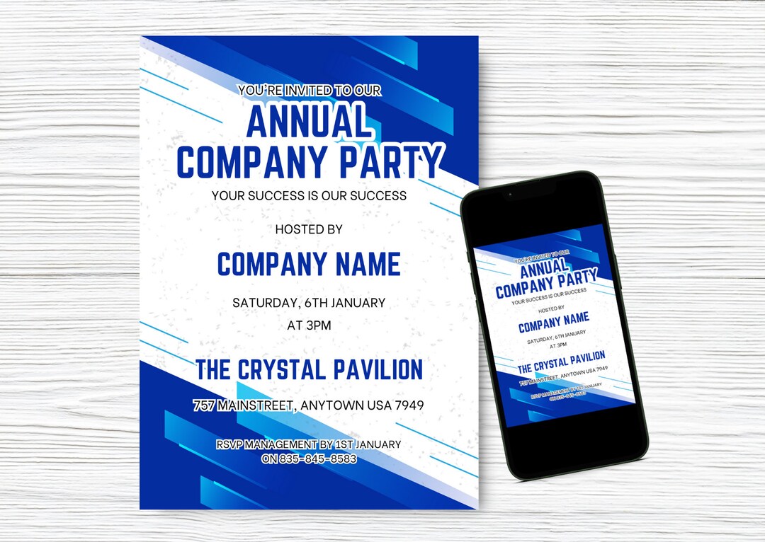 Editable Company Party Invitation: Employee Appreciation (digital ...