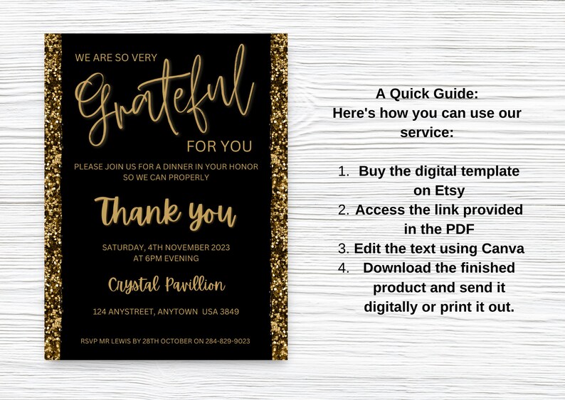 Modern Client Appreciation Invitation Grateful for You Invite Staff ...