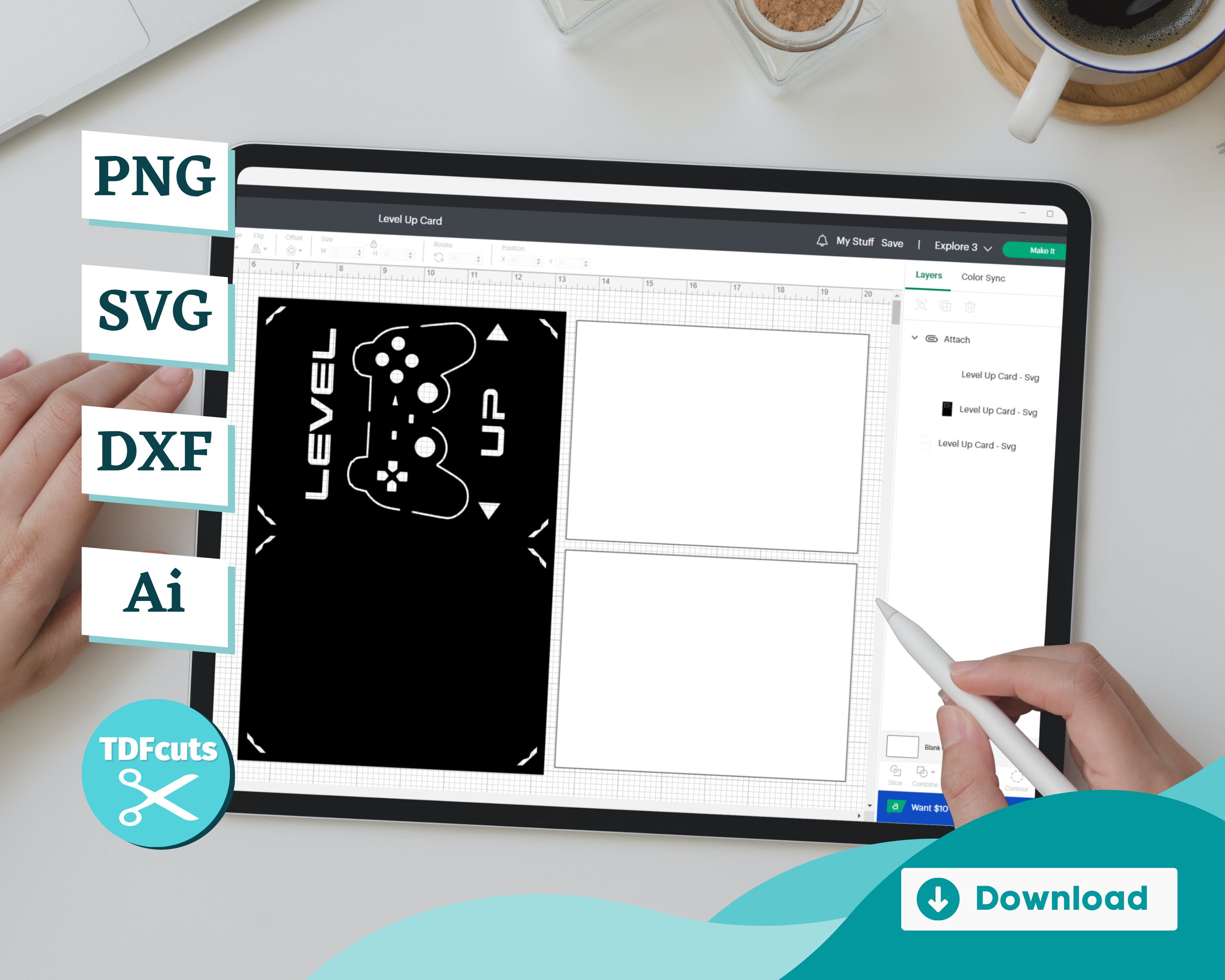 Gamer Level up Card Easy to Make Template, Video Game Gift for Him, No ...