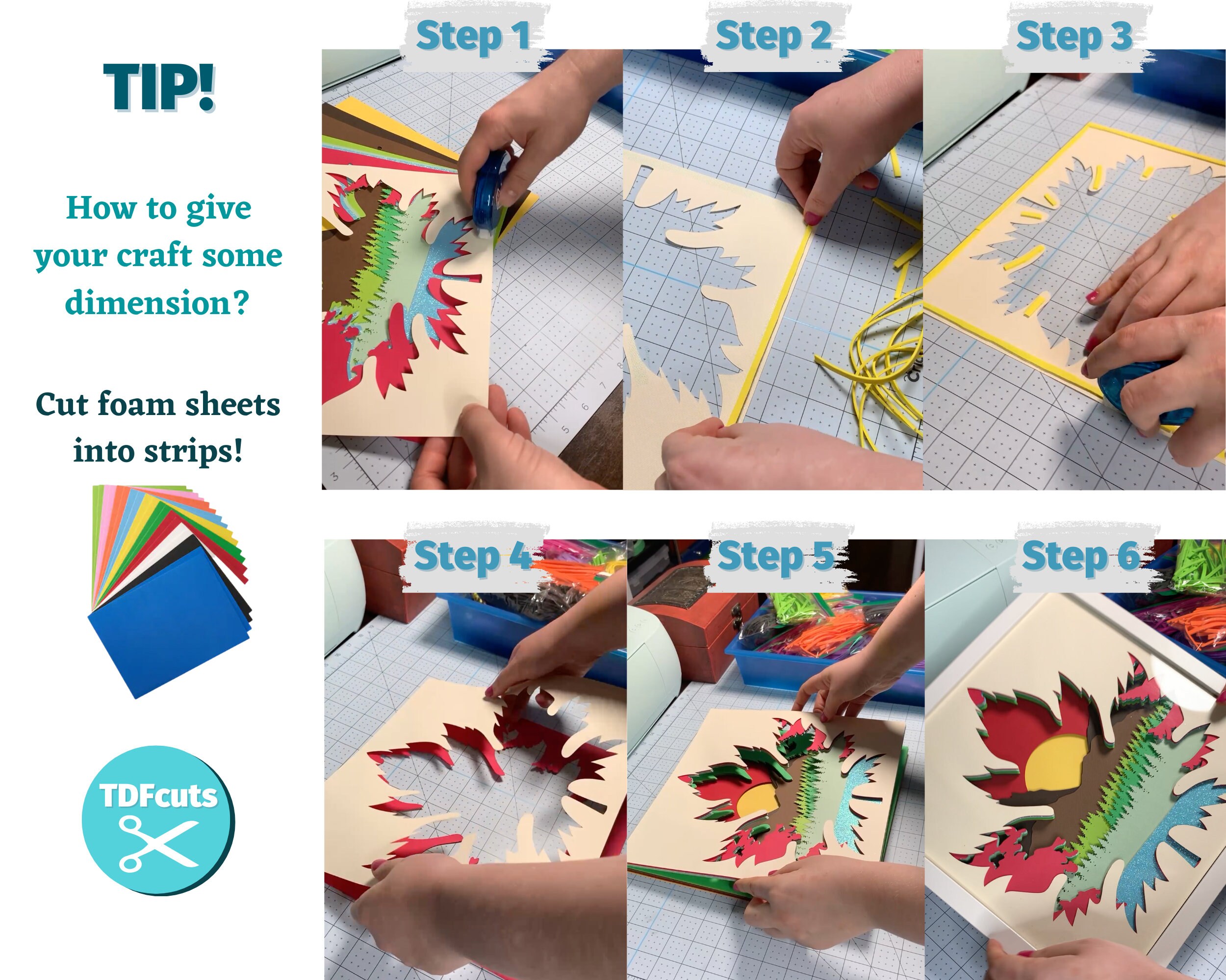 Maple Leaf Nature Scene Template Cut File in PNG SVG DXF - Etsy