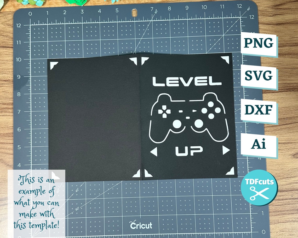 Gamer Level up Card Easy to Make Template, Video Game Gift for Him, No ...
