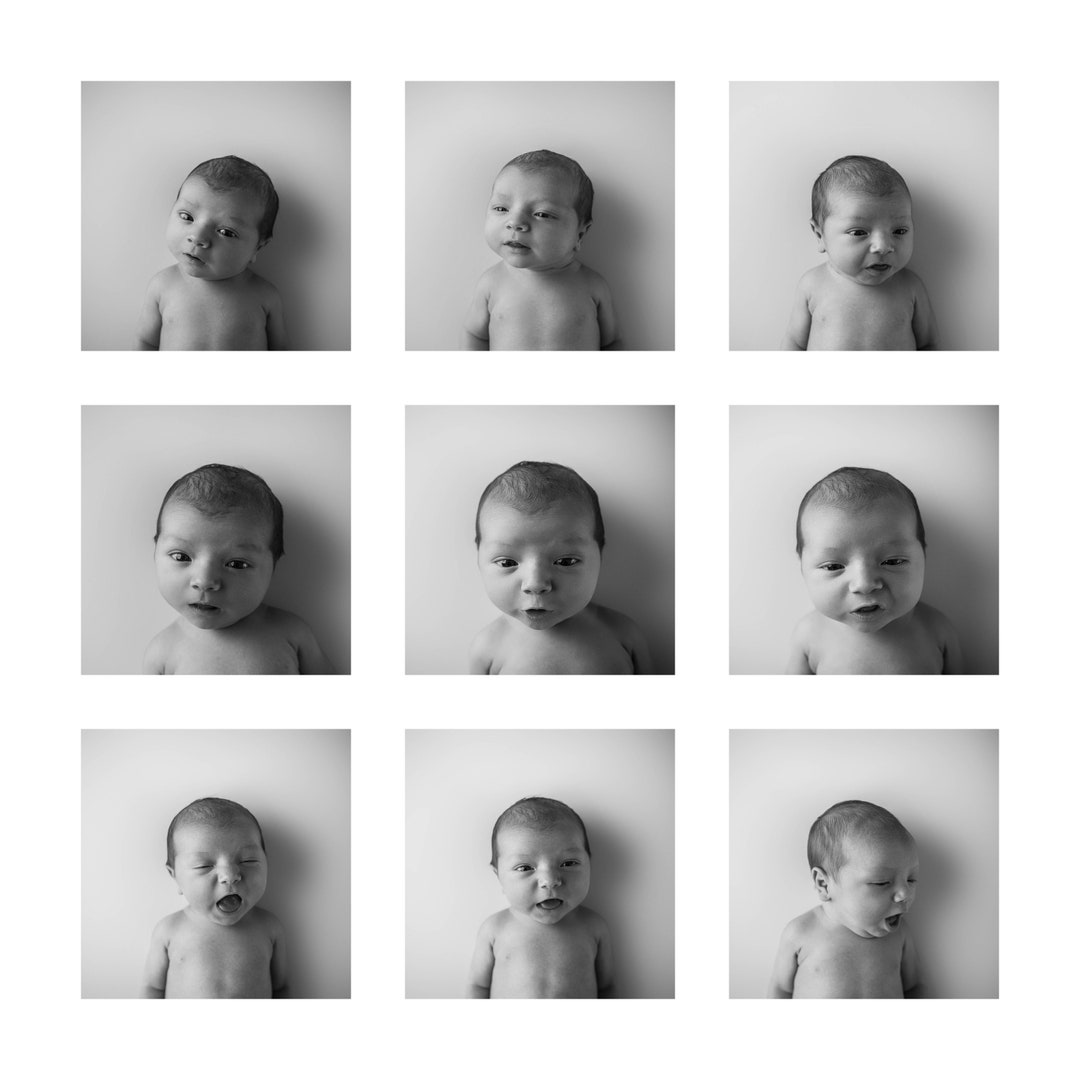 20x20 9up Photo Template - Etsy