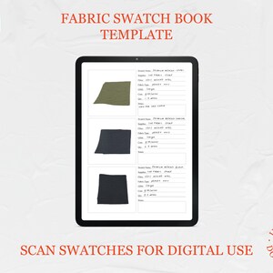 Minimalist Fabric Inventory Template for Swing and Fabric Crafts ...