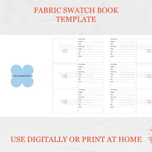 Minimalist Fabric Inventory Template for Swing and Fabric Crafts ...