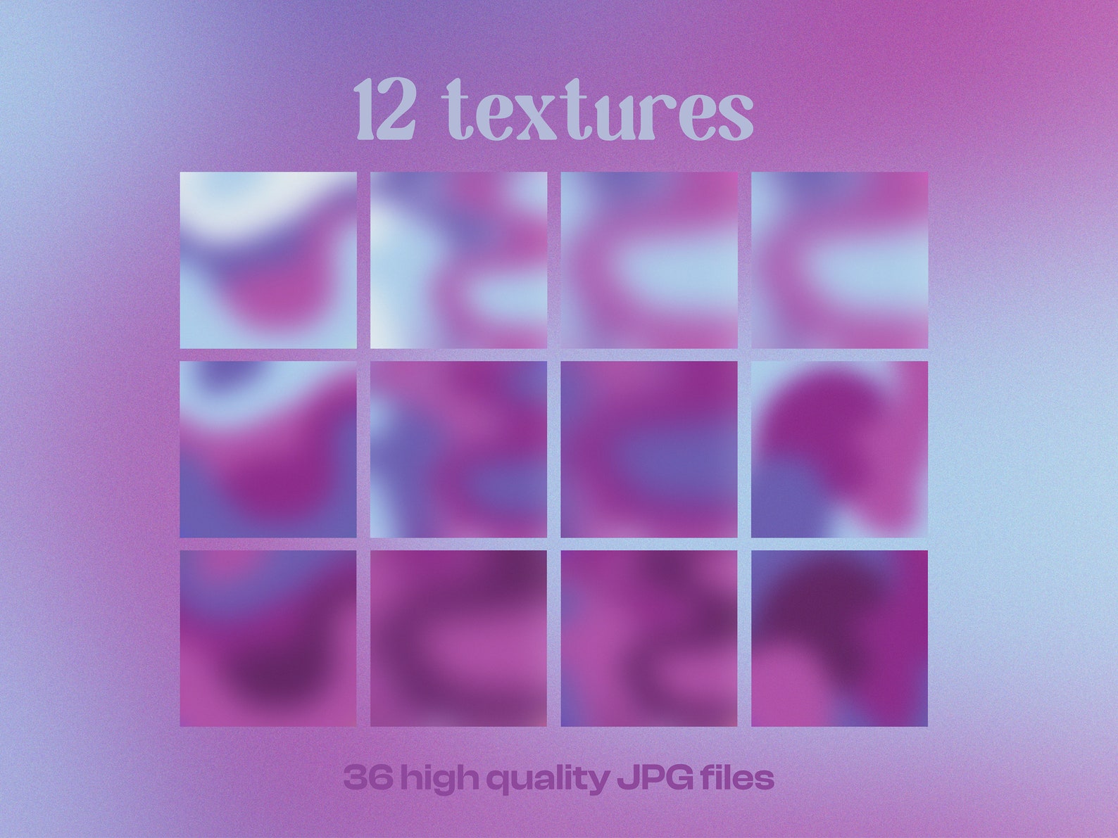 Aura Gradients Digital Paper Pack – Midnight Purple Colours – 36 High-res JPG Files – Instant ...