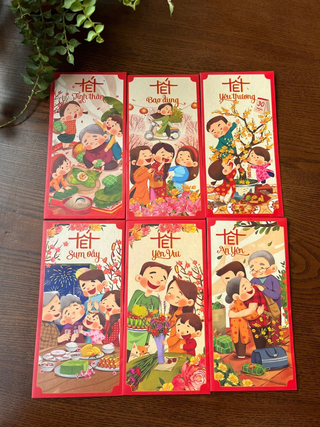 Red Envelope | Vietnamese Tet| Lunar New Year 2026| Set of 20 Red Lucky ...