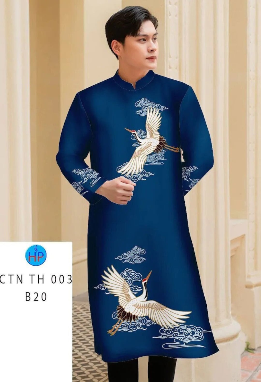 Vietnamese Ao Dai for Men | Pre-made 3D Traditional Ao Dai Vietnam for ...