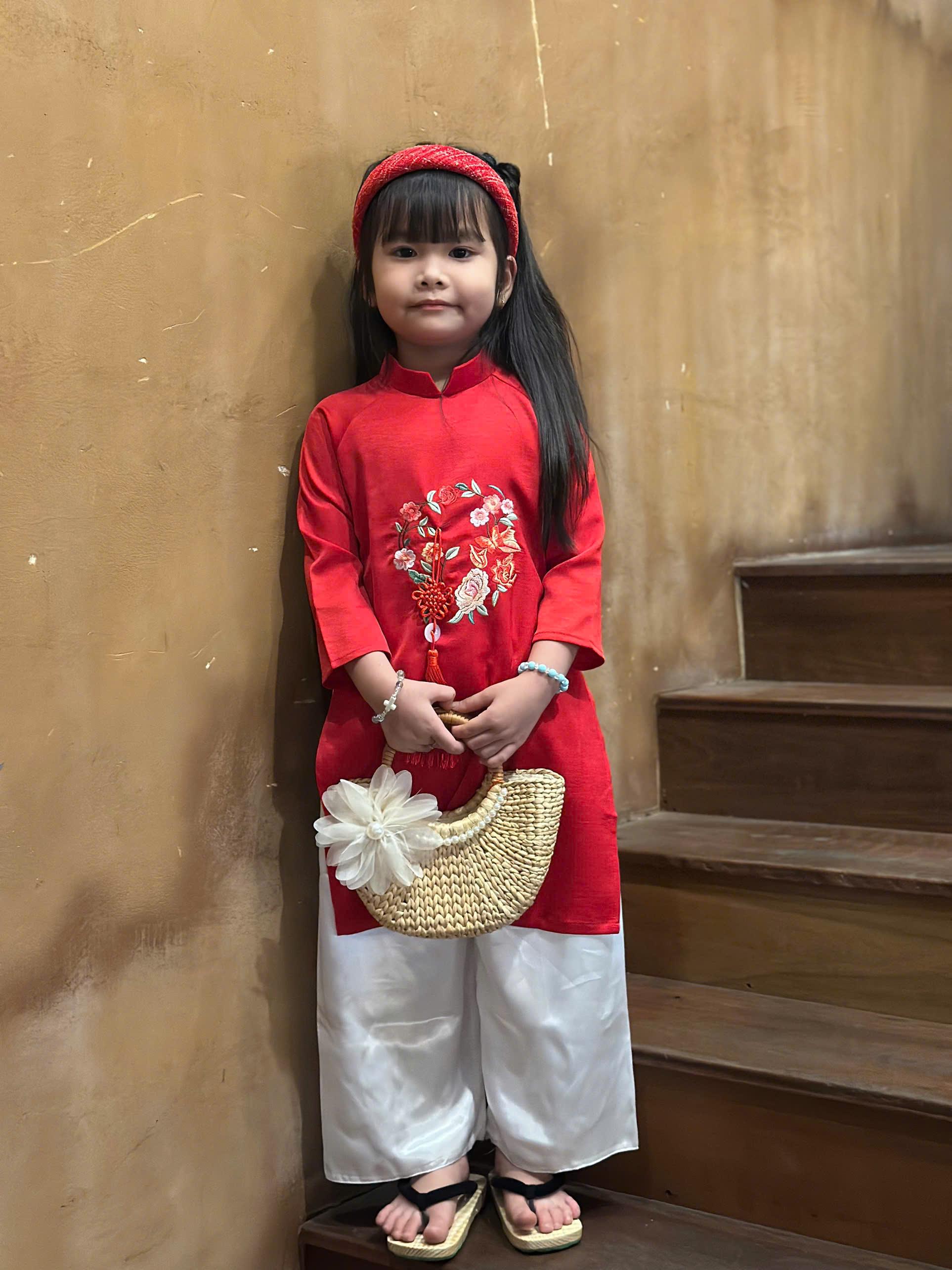 Red Embroidered Ao Dai for Baby Girls – Vietnamese Tet Dress - Etsy