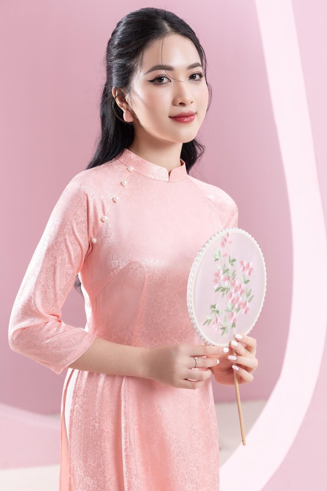 Vietnamese Ao Dai - Pink Gam Ao Dai - Ao Dai for Girls - Etsy