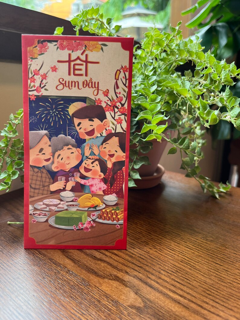 Red Envelope | Vietnamese Tet| Lunar New Year 2026| Set of 20 Red Lucky ...