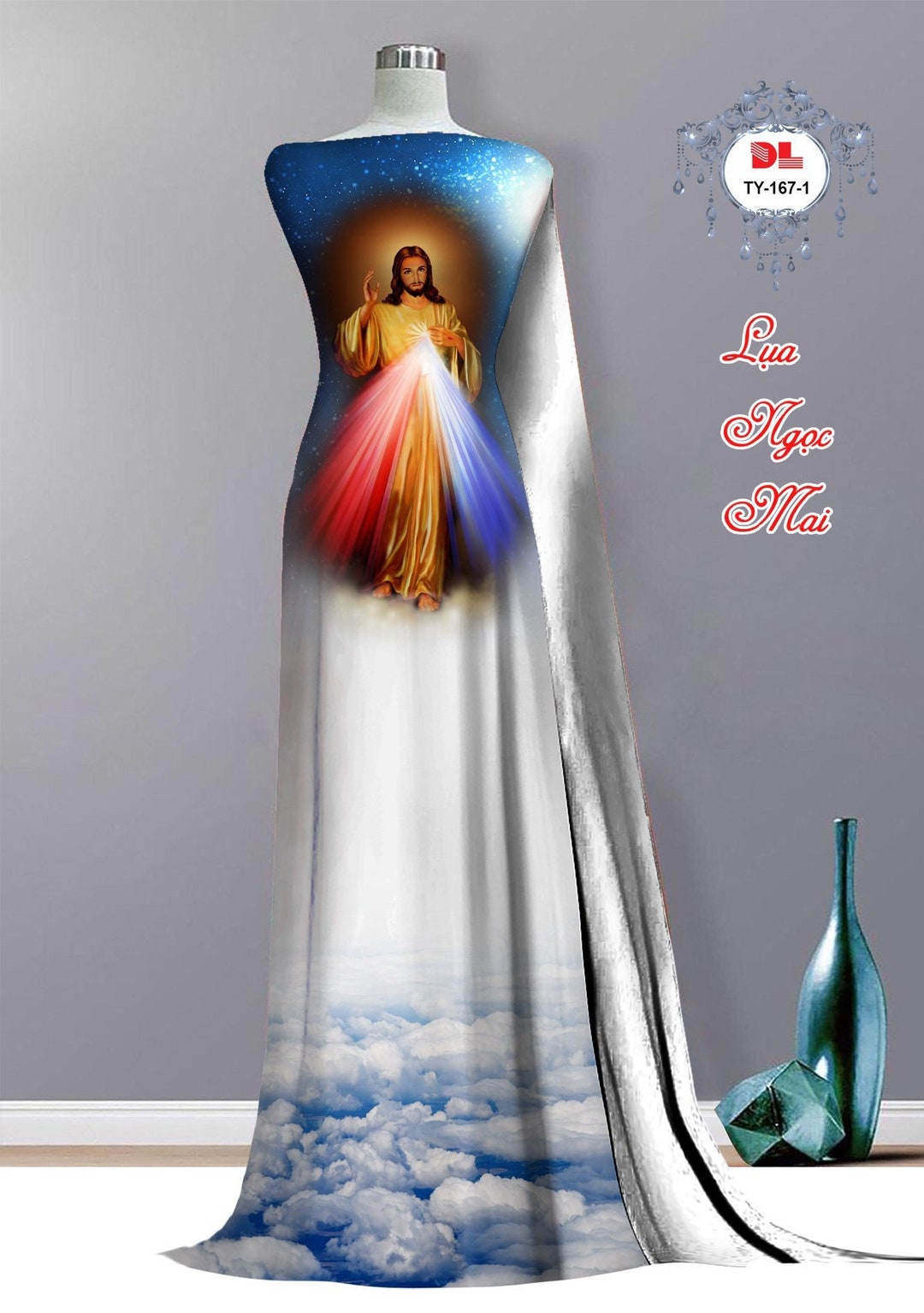 Jesus 3D Printed Ao Dai Ao Dai Công Giáo Vietnamese - Etsy
