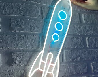 Rocket Ship Neon Sign - Etsy