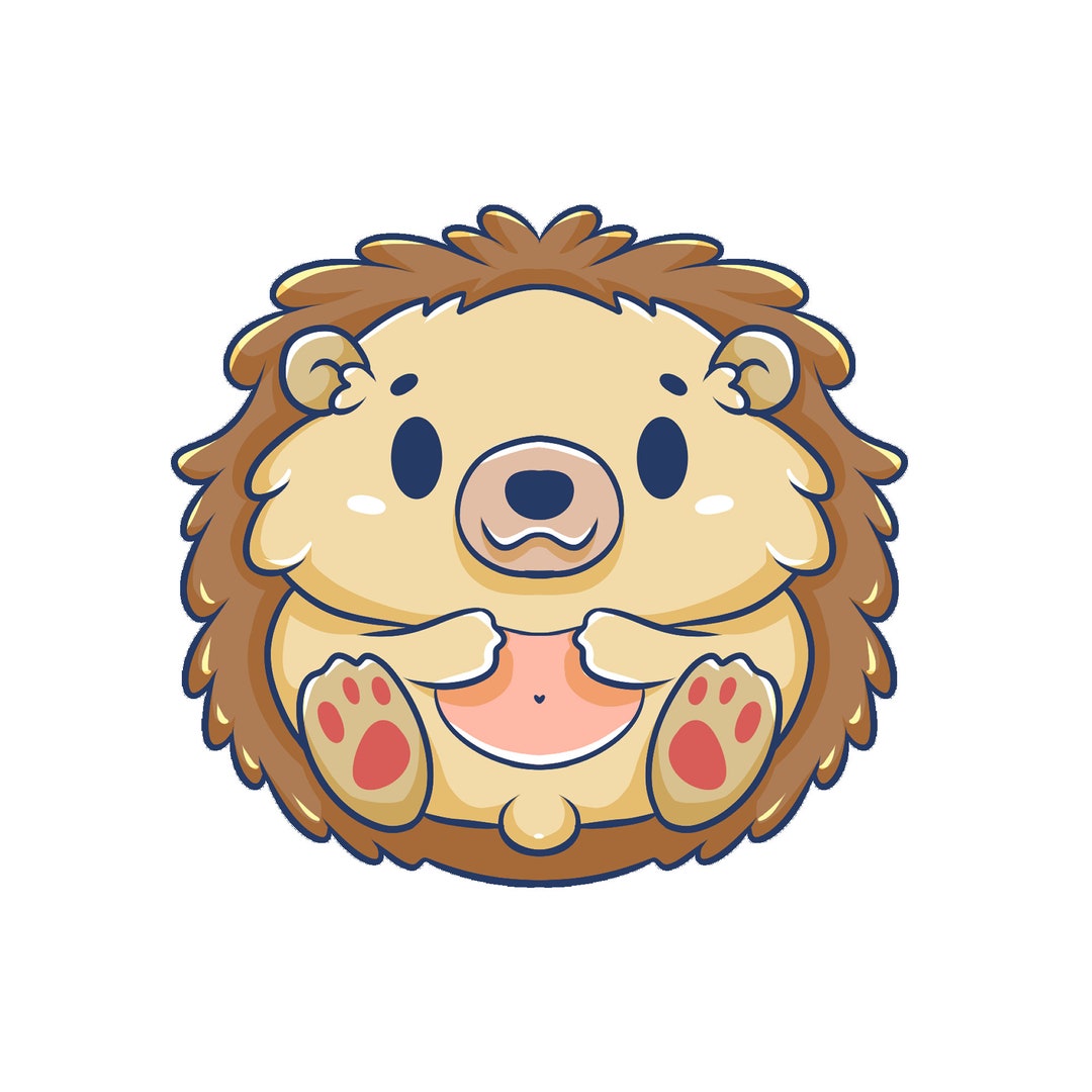 Kawaii Style Cute Hedge Hog Sticker - Etsy