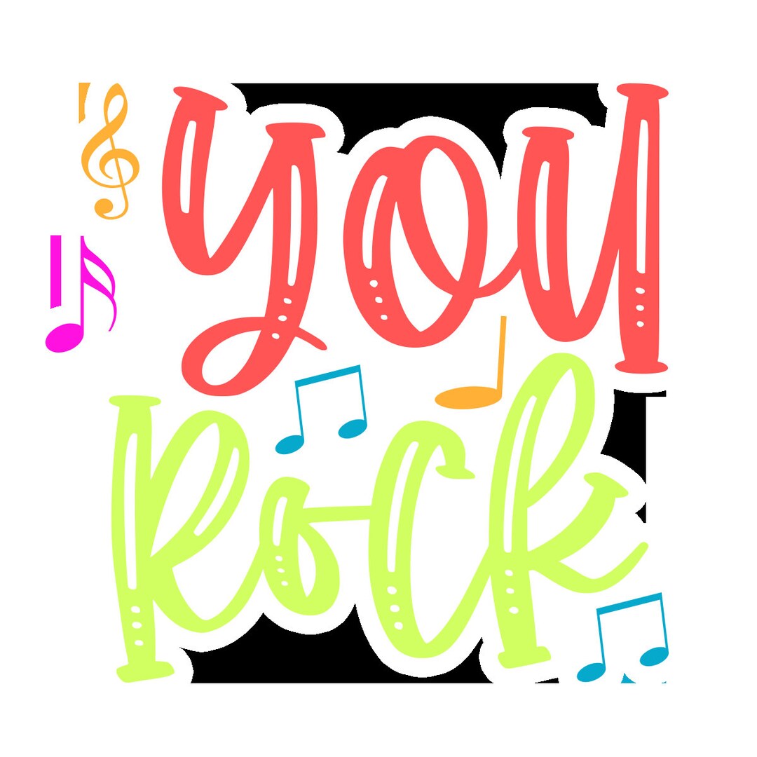 Positive Affirmation You Rock Sticker - Etsy