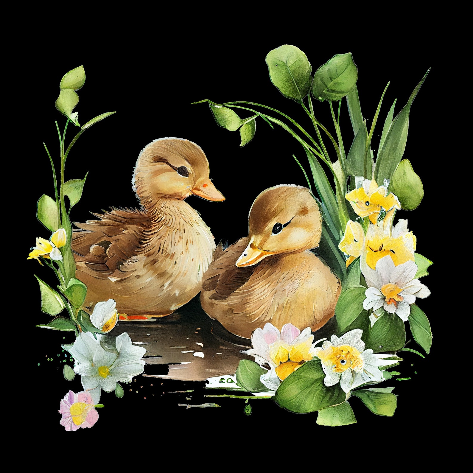 Watercolor Style Duckling Sticker for Laptops Phones - Etsy