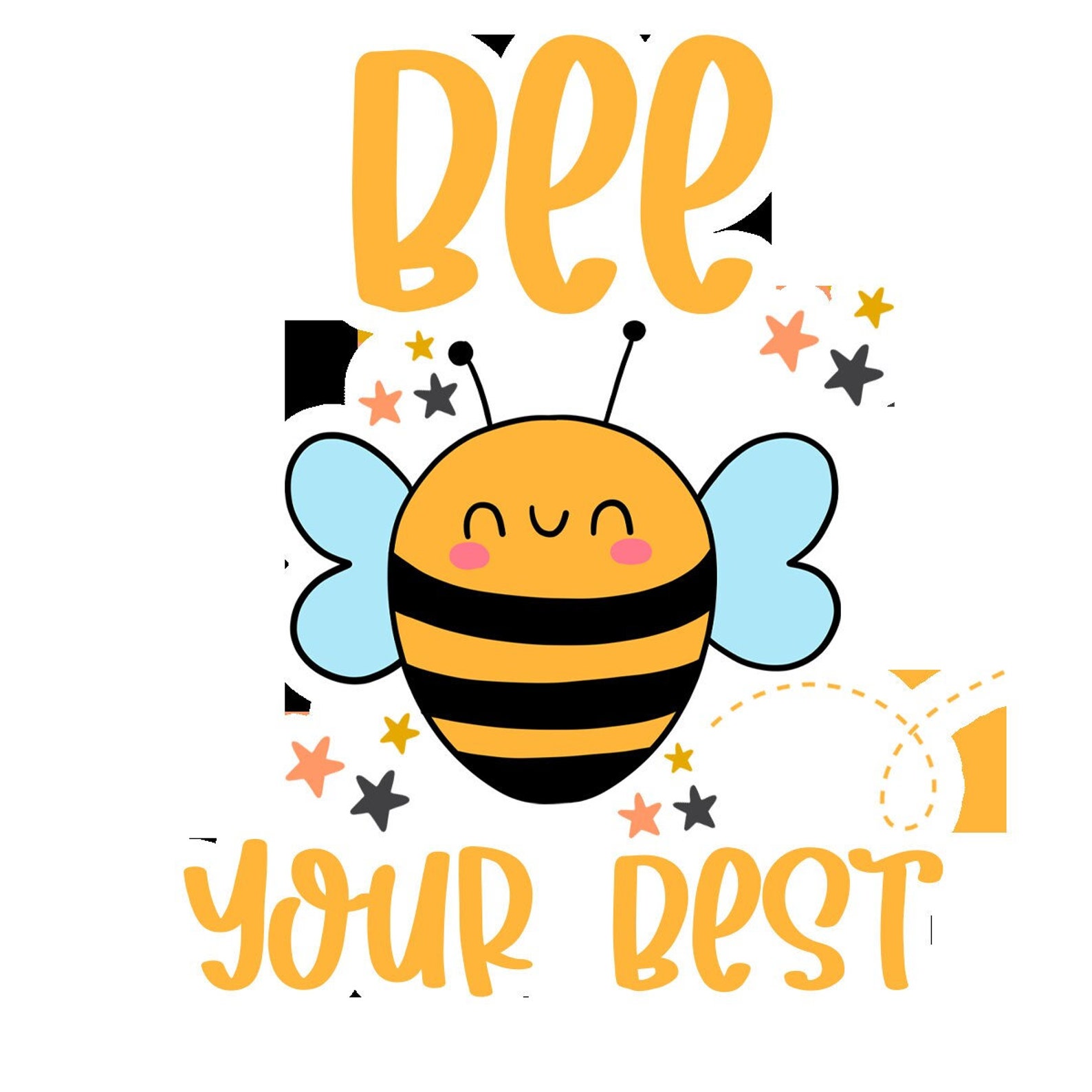 Positive Affirmation Bee Your Best Sticker - Etsy