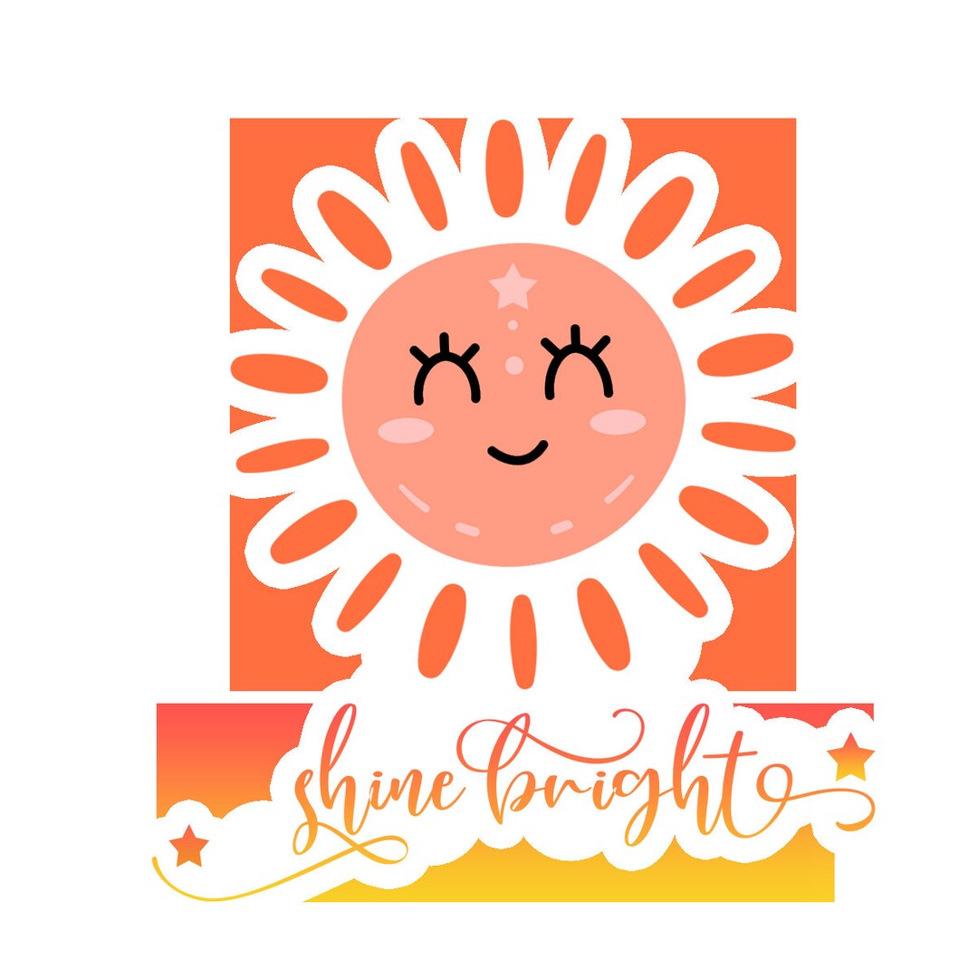 Positive Affirmation Shine Bright Sticker - Etsy