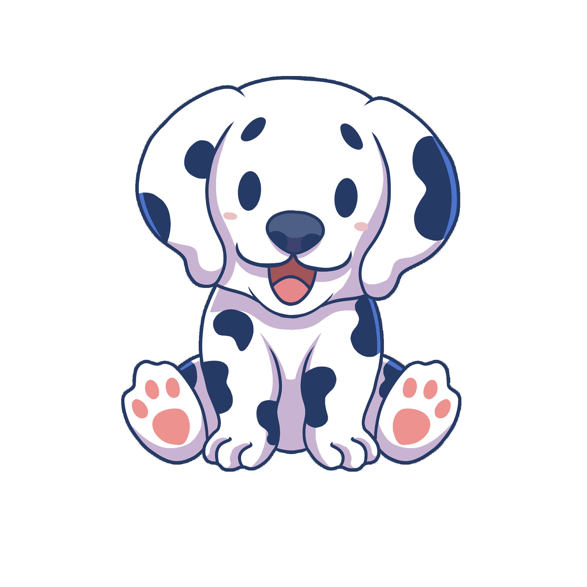 Kawaii Style Cute Dalmation Sticker - Etsy