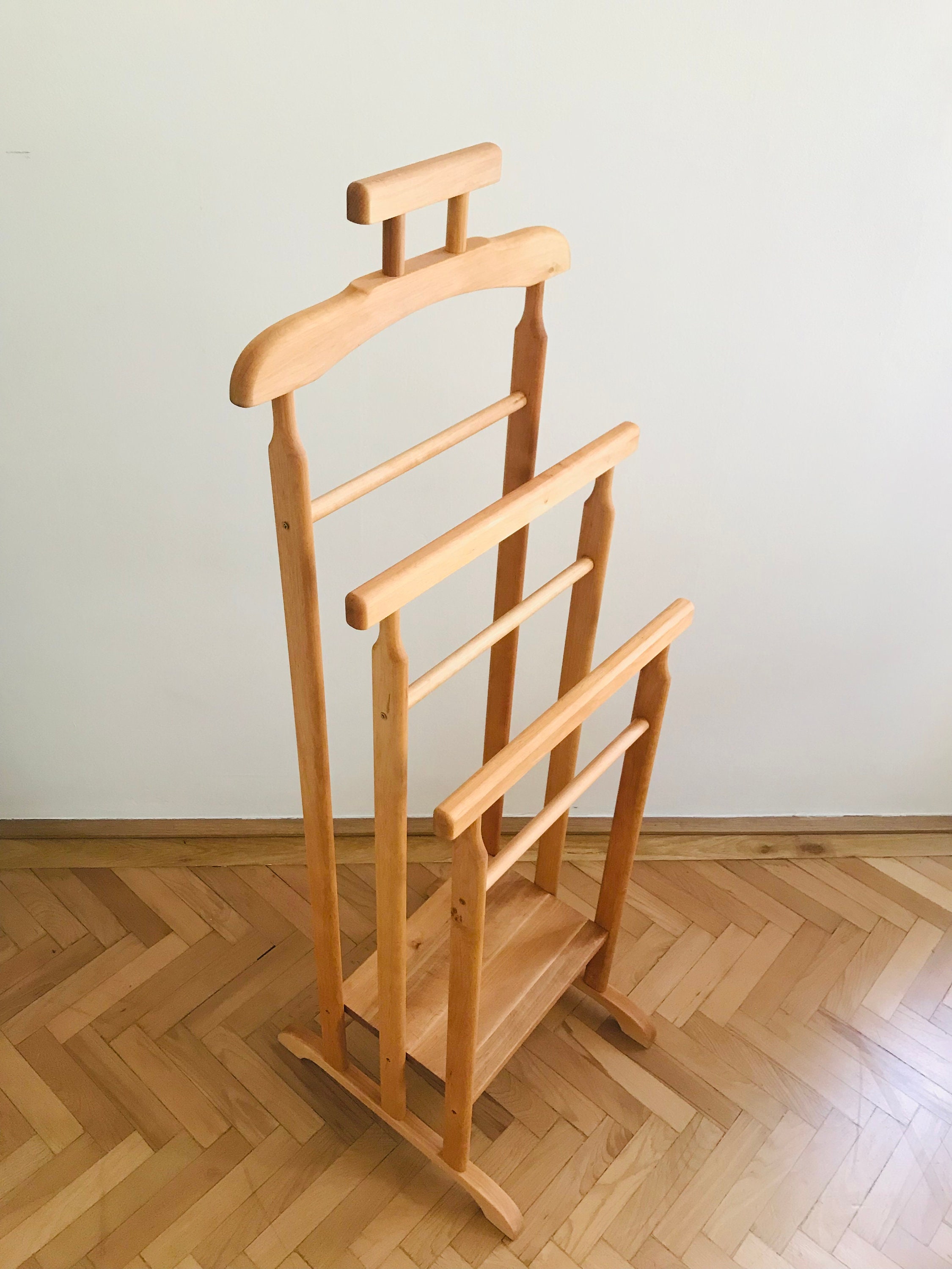 Mute Servant Made of Solid Wood for 3 Hangers. Master Servant. Coat ...