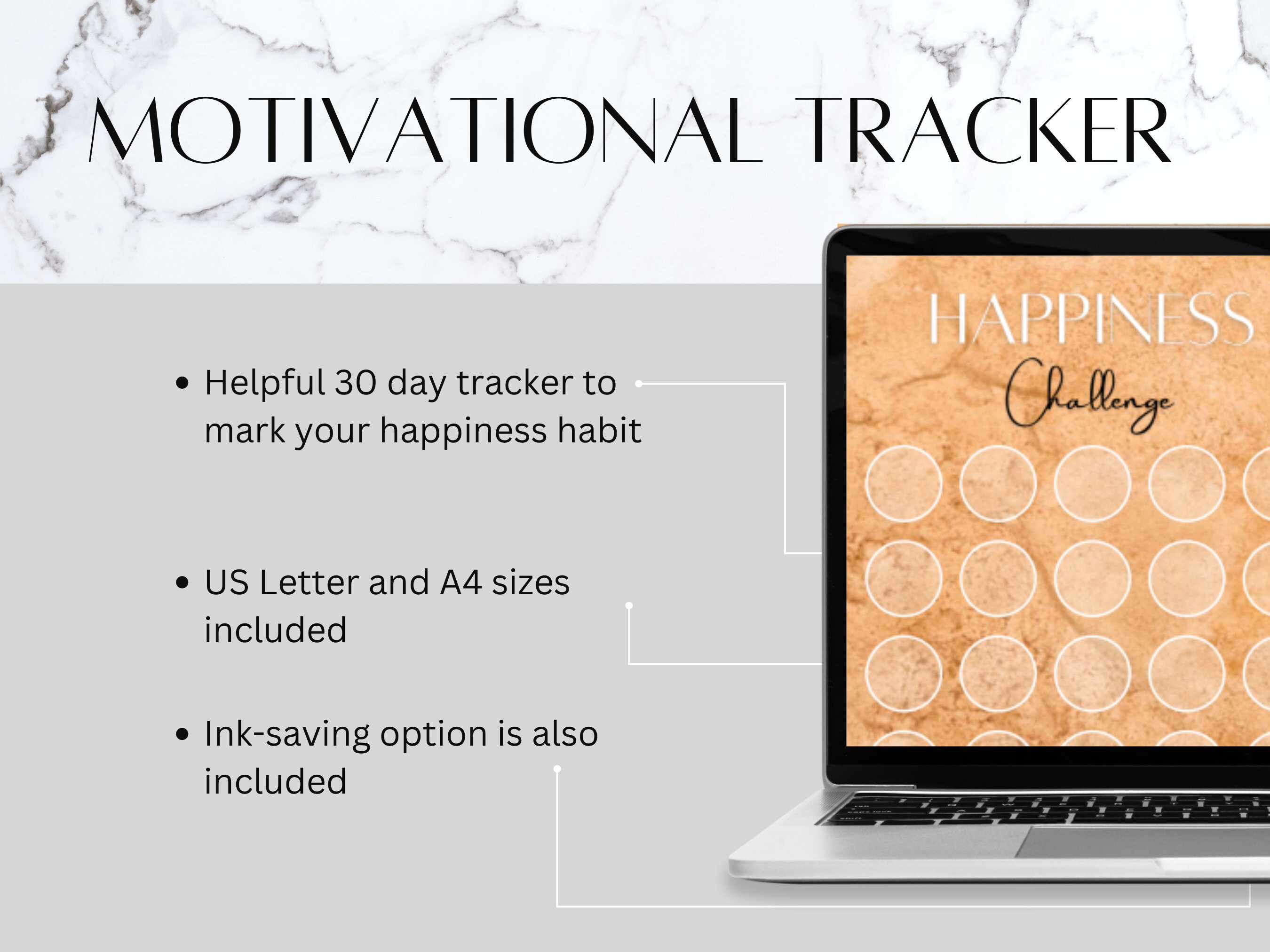 Happiness 30 Day Challenge | Printable Workbook | 30 Day Challenge | E ...