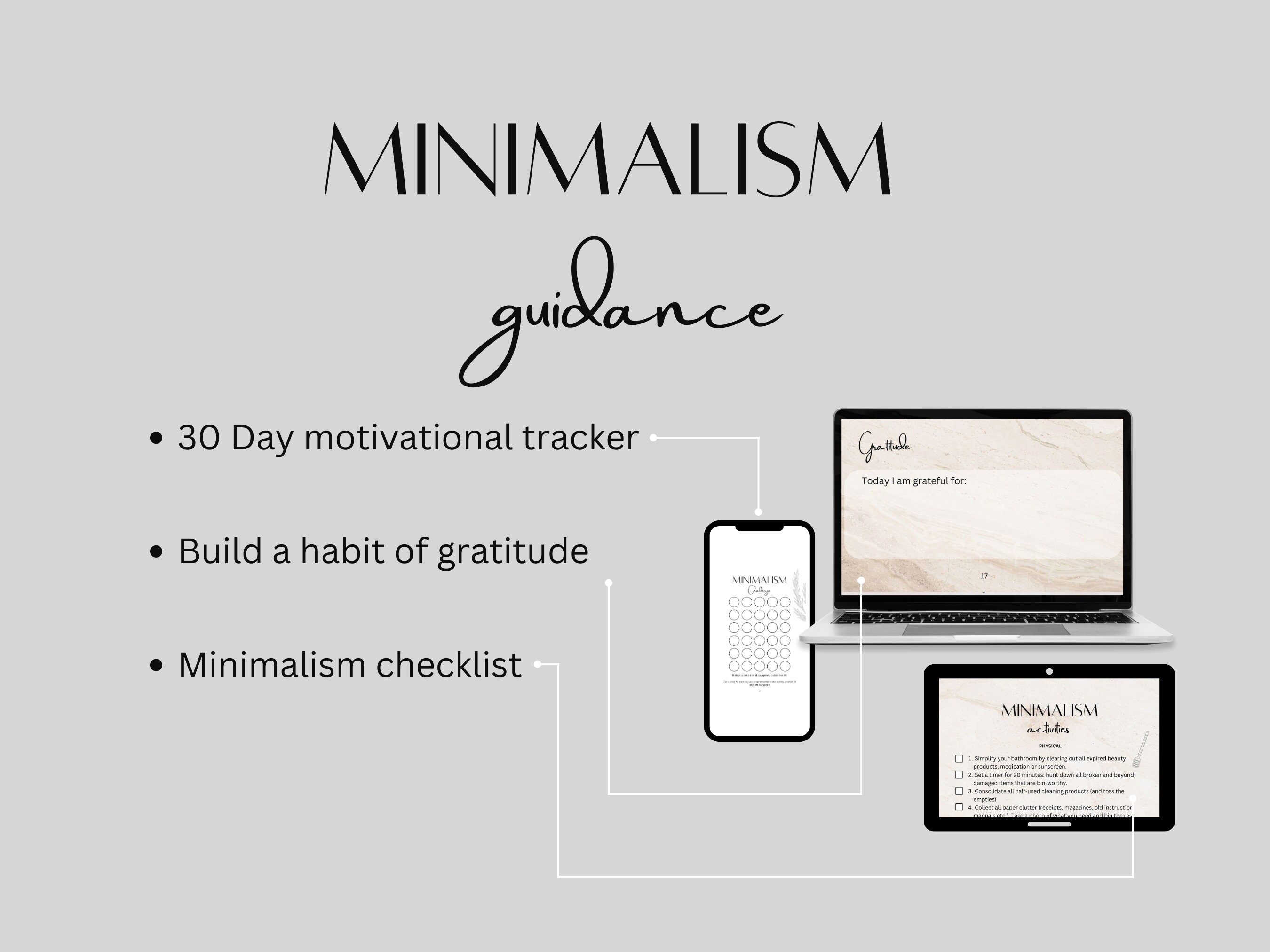 Minimalist 30 Day Challenge Printable 30 Days Declutter Declutter ...