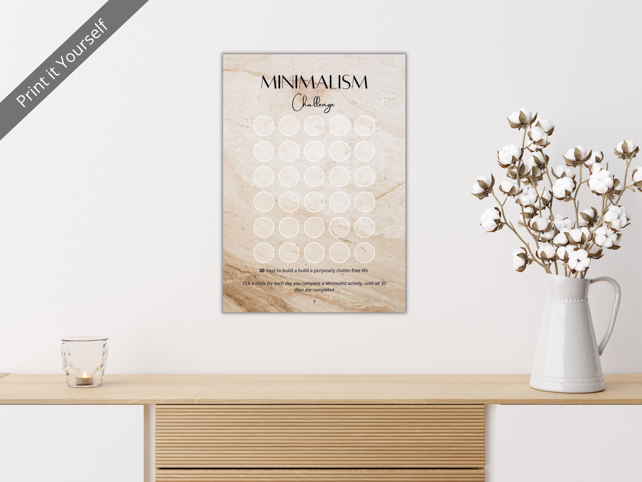 Minimalist 30 Day Challenge | Printable | 30 Days | Declutter ...