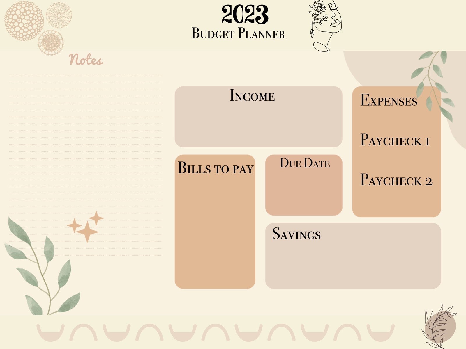 2023 Budget Planner - Etsy