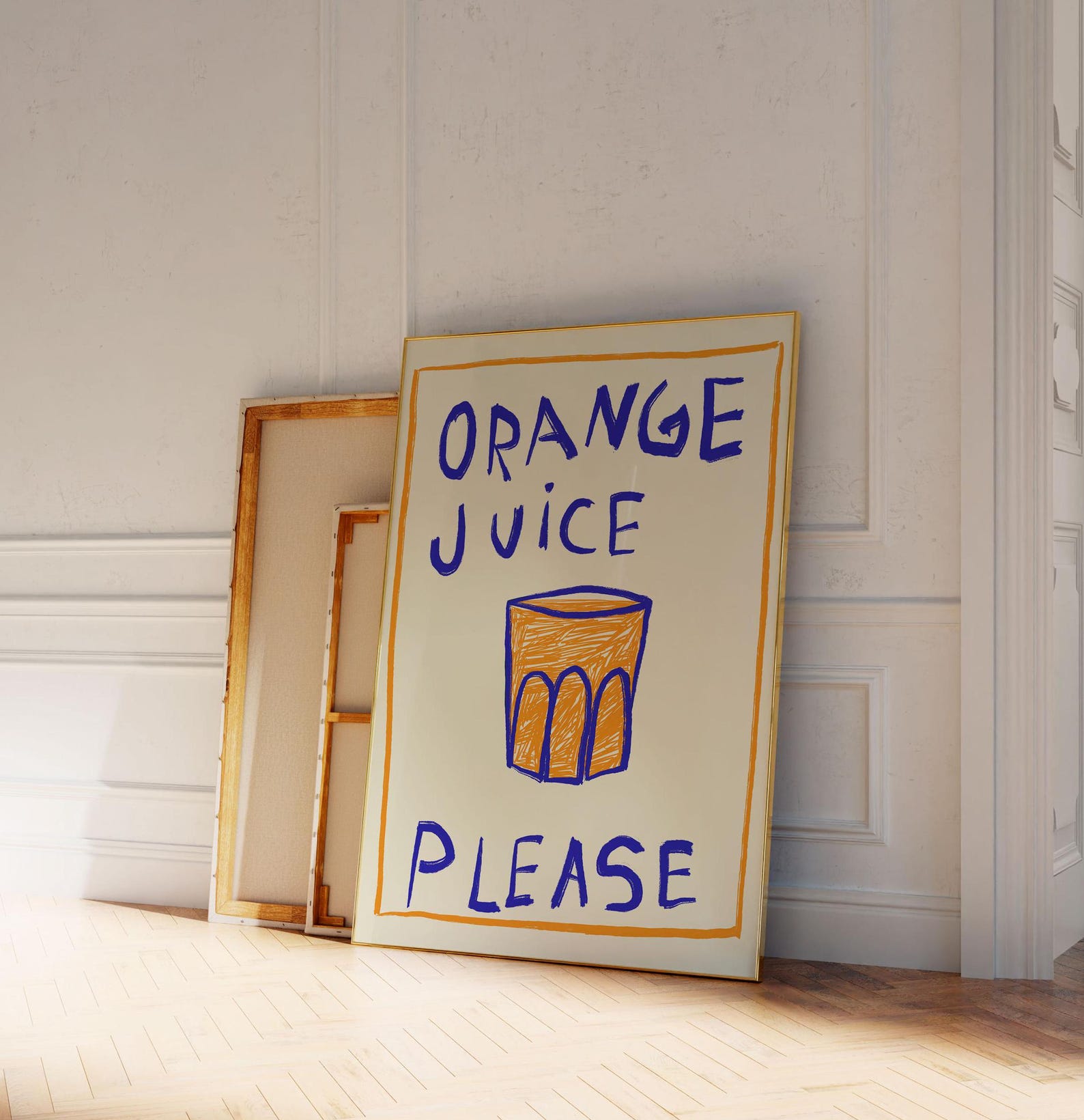 Orange Juice Art Print: Modern Kitchen Cafe Decor - Etsy