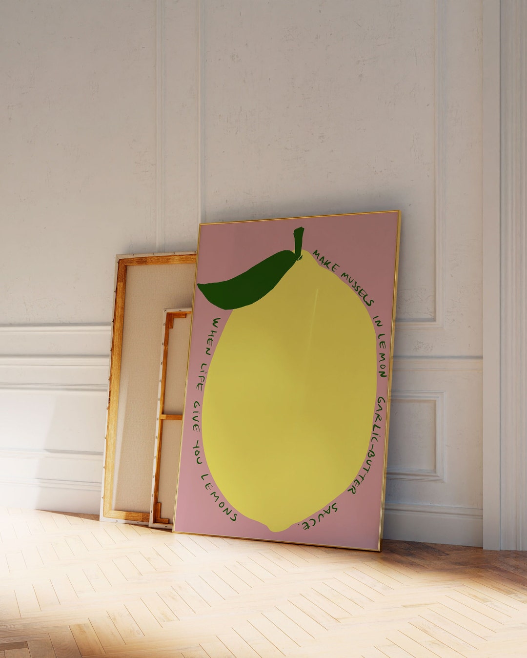 Lemon Printable Kitchen Wall Art, Funny Kitchen Wall Decor, Digital ...