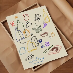 Kitchen Print, Food Poster, Printable Wall Art, Digital Prints ...