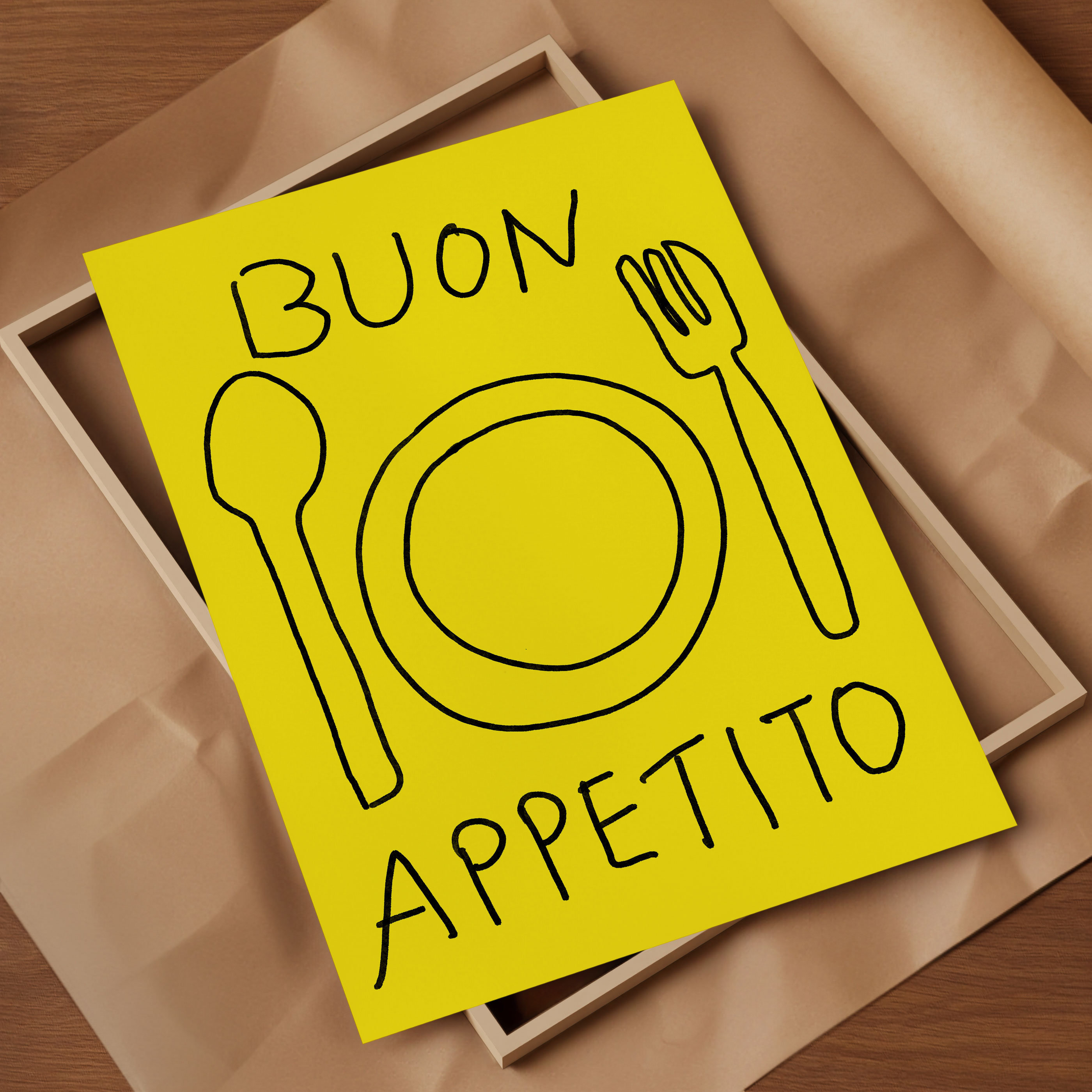 Buon Appetito Digital Print, Printable Wall Art for Kitchen Decoration ...