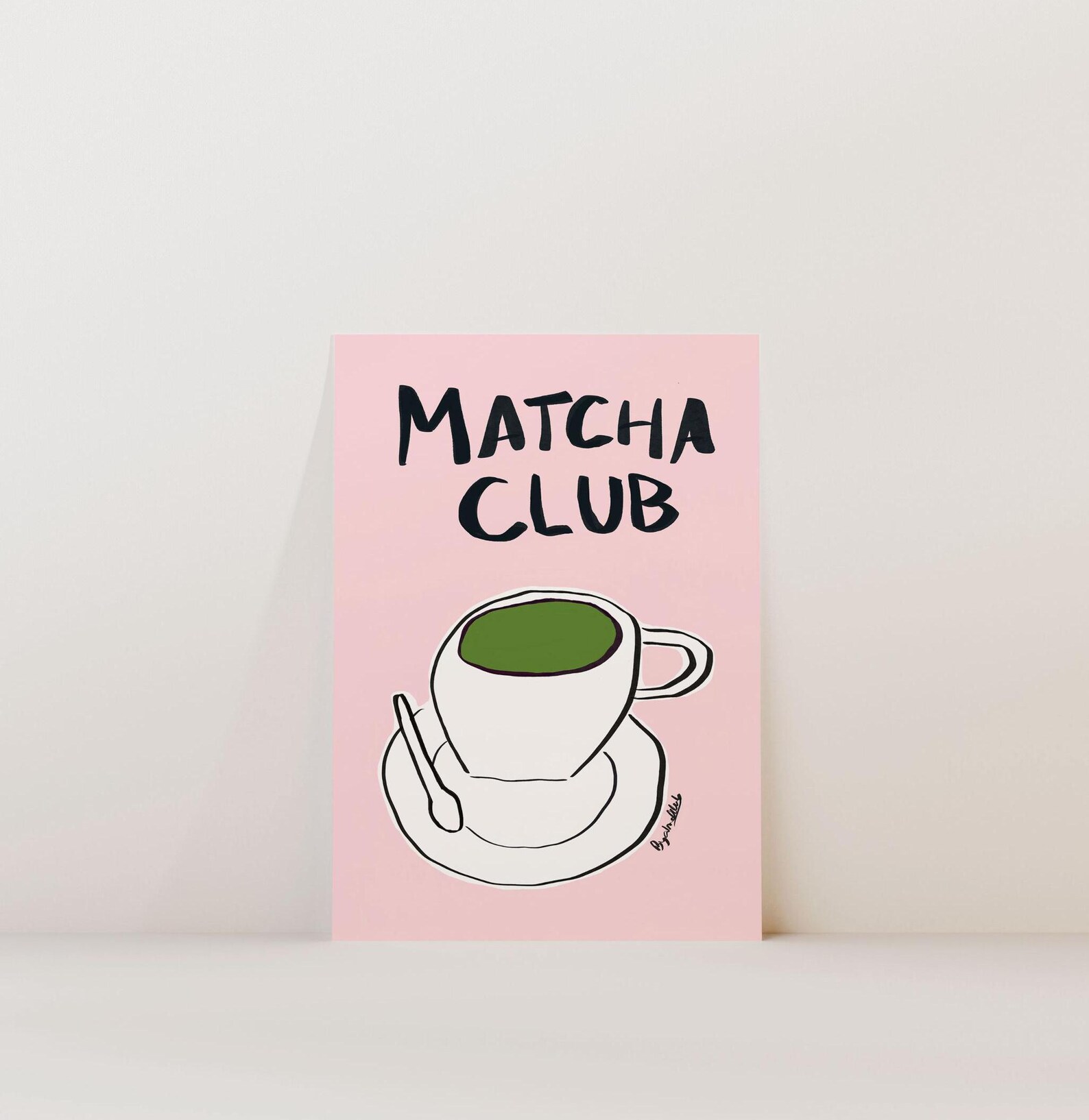 Matcha Club Art Print: Funky Kitchen Wall Art - Etsy