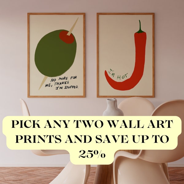 Funky Kitchen Art - Etsy