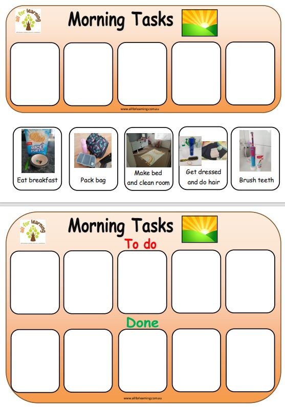 Home Schedule Visuals - Etsy