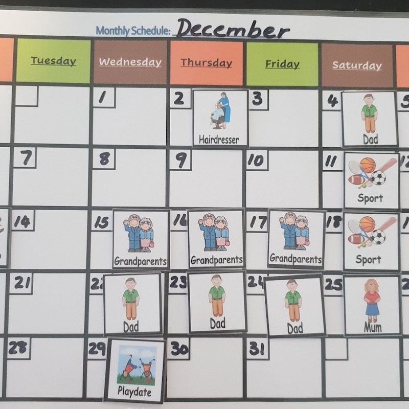 Adhd Visual Schedule - Etsy