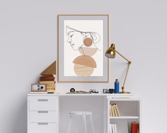 Woman Linework Art - Etsy