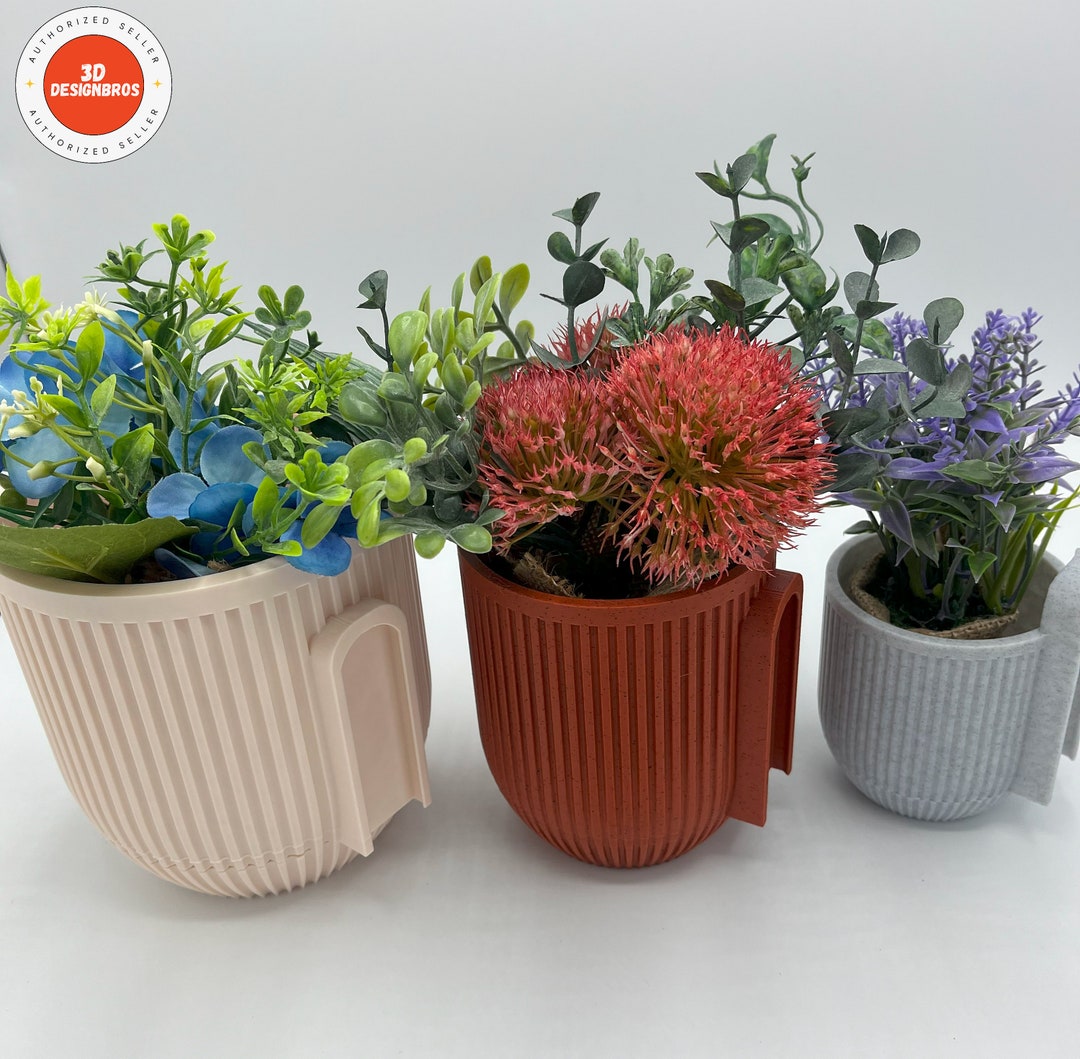 Indoor or Outdoor Wall Mounted Plant Pot With Removable Drip Tray - Etsy UK