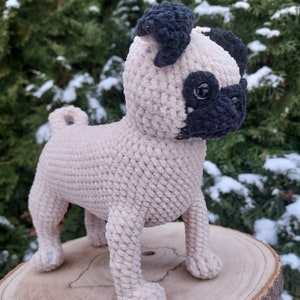 Pug|crochet | DIY | Dog Crochet Pattern | Dog Pattern | Puppy | Crochet ...