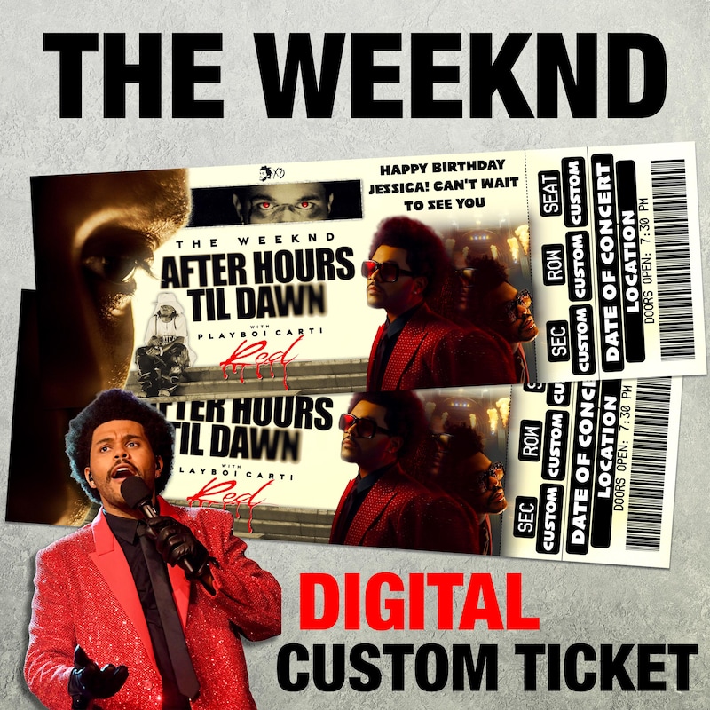 Weeknd Concert Poster - Etsy