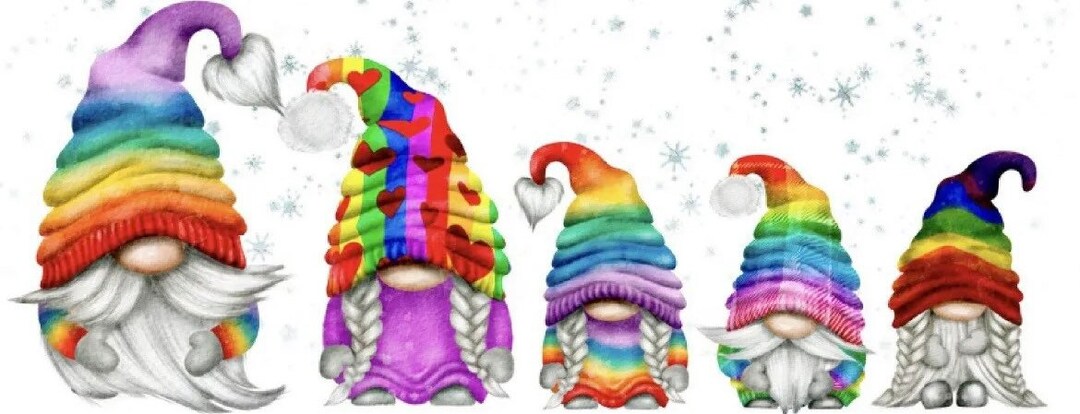 Rainbow Gonk Family Counted Cross Stitch Pattern - Etsy