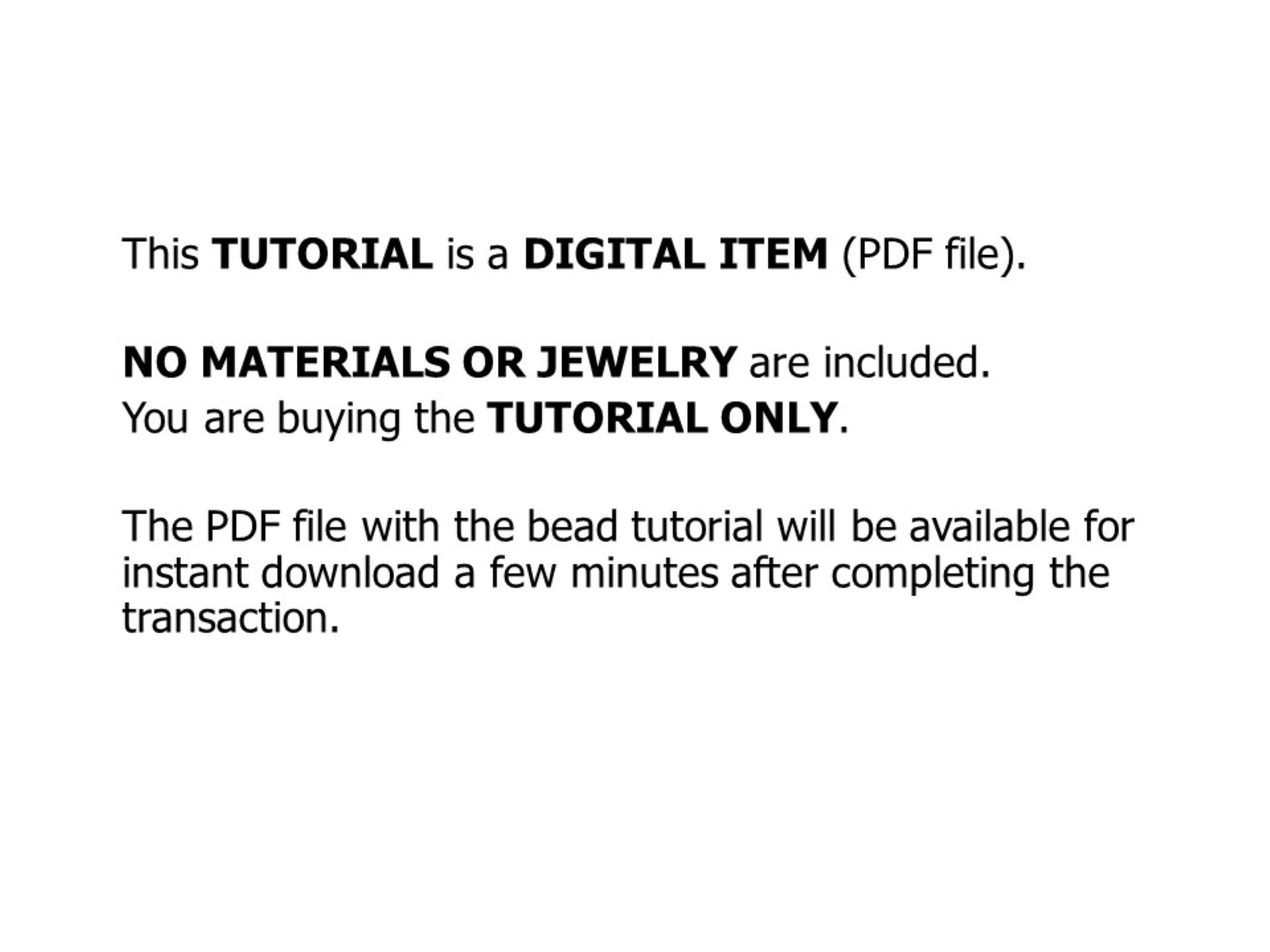 TUTORIAL Russian Leaf Earrings, Peyote Stitch Technique, Instant ...